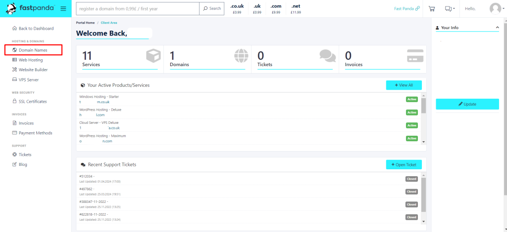 How to Update Domain Contact Information? - Knowledge Hub - Fast Panda