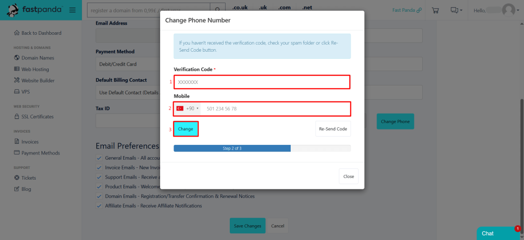 How to Change the FastPanda Customer Phone Number? - Knowledge Hub ...