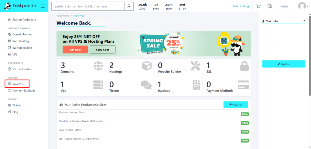 How to View Your Invoices? - Knowledge Hub - Fast Panda