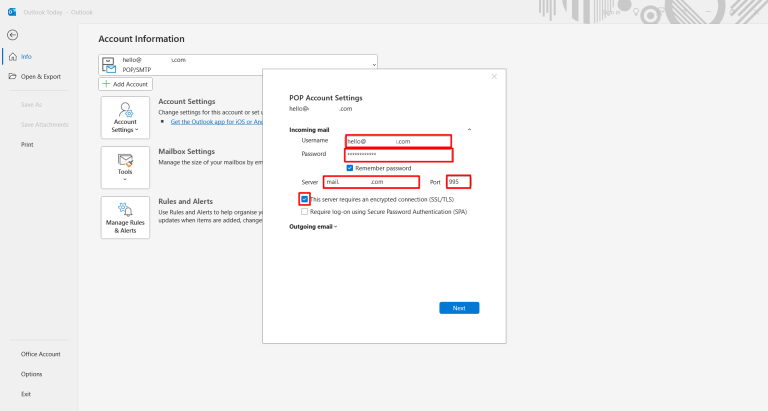 Microsoft 365 Outlook POP Mail Setup: Step-by-Step Installation Guide ...