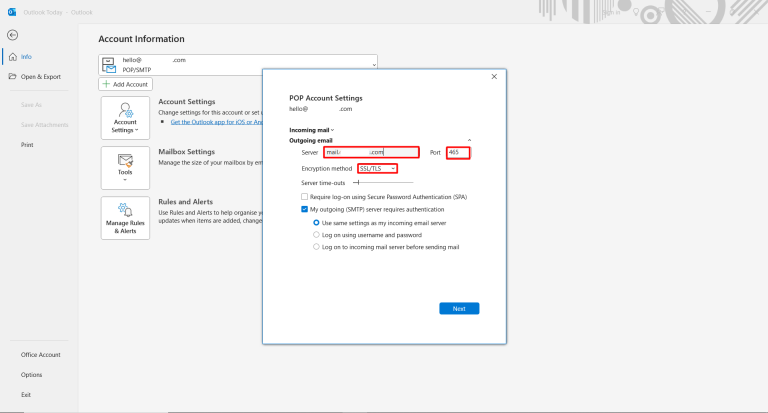 Microsoft 365 Outlook POP Mail Setup: Step-by-Step Installation Guide ...